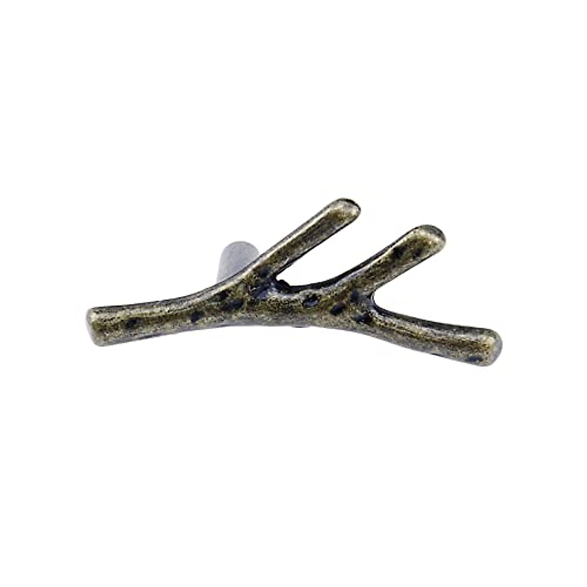 Faotup 4PCS Zinc Alloy Branches Shape Coat Hooks,Hook for Coats on Wall Tree Branch Shape,Decorative Branch Wall Hook Bronze,Branch Coat Hooks,Branch Wall Hooks for Hanging,2.67×1.22×0.91inches