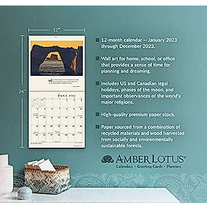Pema Chodron 2023 Wall Calendar: Awakening the Heart - A Year of Inspirational Quotes | 12" x 24" Open | Amber Lotus Publishing