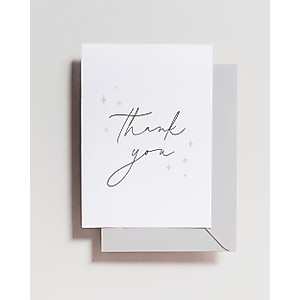 Thank You Greeting Card Pack, Thank You Cards, Thank You Cards with envelopes, Minimalistic Designs Blank Thank You Notes with Envelopes for Business Wedding Bridal Gift Baby Shower Graduation
