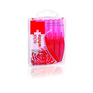 edel+white SS EasyFlex Profi-Line Interdental Brushes - Red Fine Size