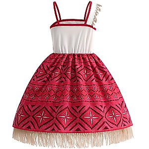 OFIHIDO Princess Costume for Girls,Princess Dress for Kids with Accessories,Halloween Costume for Girls Kids Dress Up (4-5 Years)