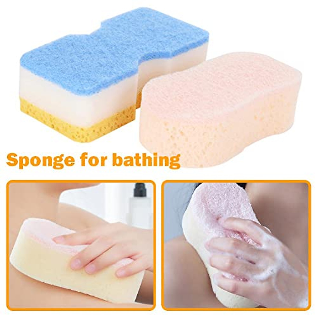 Loofah Aromatherapy Body Sponge,Super Soft Bath Sponge,Premium Bath Sponge,Bath Body Shower Sponge for Adults Children and Pregnant Women