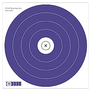Cosmos 12 Pcs Archery Targets Paper 40cm Standard Archery Targets Compatible with NFAA 5 Ring Single Spot 300 Round Target Face Bow Arrow Paper Target for Archery Training Competition Target Practice