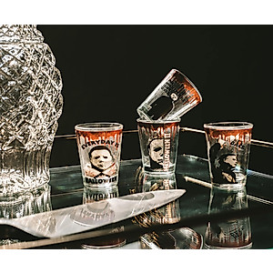 Halloween II Michael Myers 2-Ounce Mini Shot Glasses | Set of 4