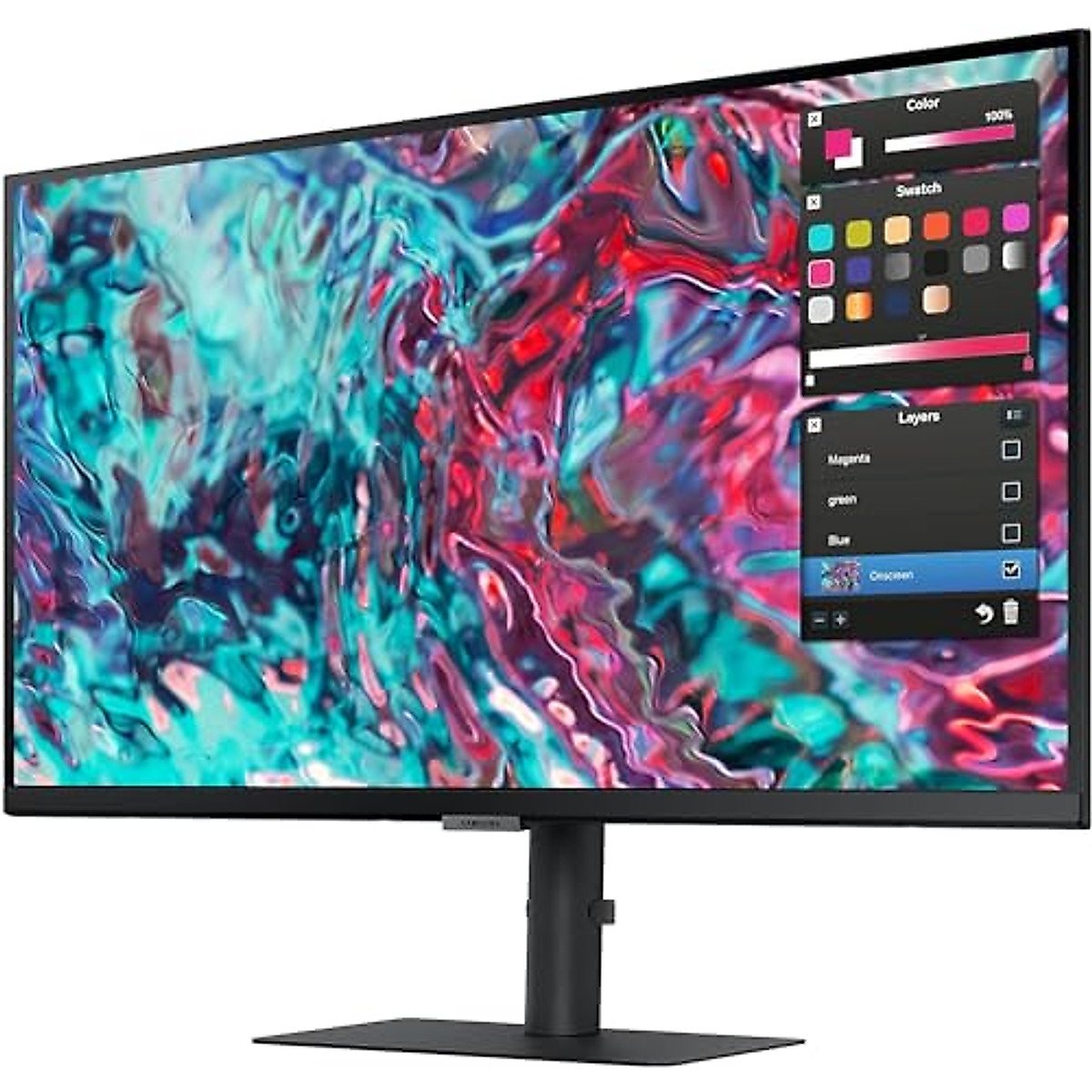 SAMSUNG 27-Inch ViewFinity S8 Series 4K UHD High Resolution Monitor, IPS Panel, 60Hz, Thunderbolt 4, HDR 10+, Built-In Speakers, Height Adjustable Stand, S27B804TGN, 2022, Black