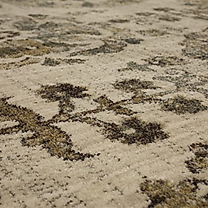 Mohawk Home Belgravia Transitional Geometric, Ornamental Gray 8' x 11' Area Rug Perfect for Living Room, Dining Room, Office