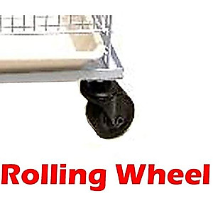 Extra Large 3/5-Levels Guinea Pig Hamster Rodent Degu Dagus Ferret Chinchilla Sugar Glider Squirrel Rat Mice Rabbit Cat Critter Cage (30" Wide x 18" Deep x 55" Tall, White)