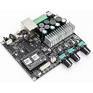 Subwoofer Amplifier Board, Arylic WiFi & Bluetooth 5.0,50W2 Stereo Pair + 100W Sub Class D Stereo Amplifier,Multiroom/multizone Home Audio Amplifier Board for DIY Speaker-Up2stream Amp 2.1