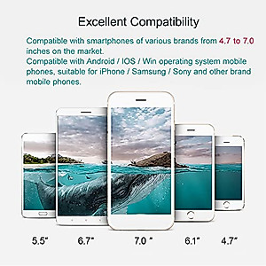 Thafikzi VR Headset Virtual Reality Glasses for Phones VR Gear 3D Glasses for Cell Phone, Virtual Reality Goggles for 3D Movies/ Games, Compatible with Android/ iOS Phones from 4.7 to 7 Inches