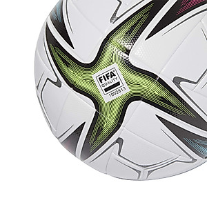 adidas,mens,CNXT21 Ball,Top:White/Black/Shock Pink/Signal Green Bottom:Bright Cyan/Iron Metallic,5