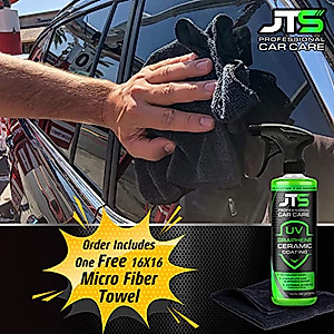 JT's Advanced UV True Graphene Ceramic Spray Coating, Extreme Shine & Stronger Than Car Wax Polish or Top Coat Polymer Paint Sealant for Car, Truck, RV, Boat (16 Fl. Oz.)