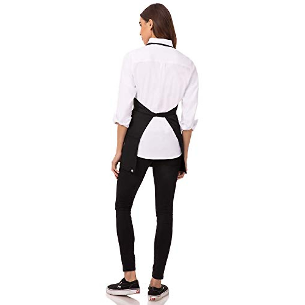 Chef Works Unisex Three Pocket Apron, Black, One Size