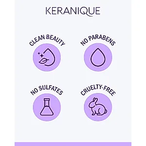 Keranique Volumizing Shampoo with Keratin and Biotin for Thinning Hair, Anti-Breakage, Follicle Strengthening, 12 Oz