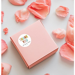 Monring 1000 Pieces 1x1 Inch Round Thank You Stickers for Small Business, Thank You for Your Order Stickers, Sealing Packaging for Small Business, Order, Decoration, Gifts, 2 Rolls with 1000 Labels