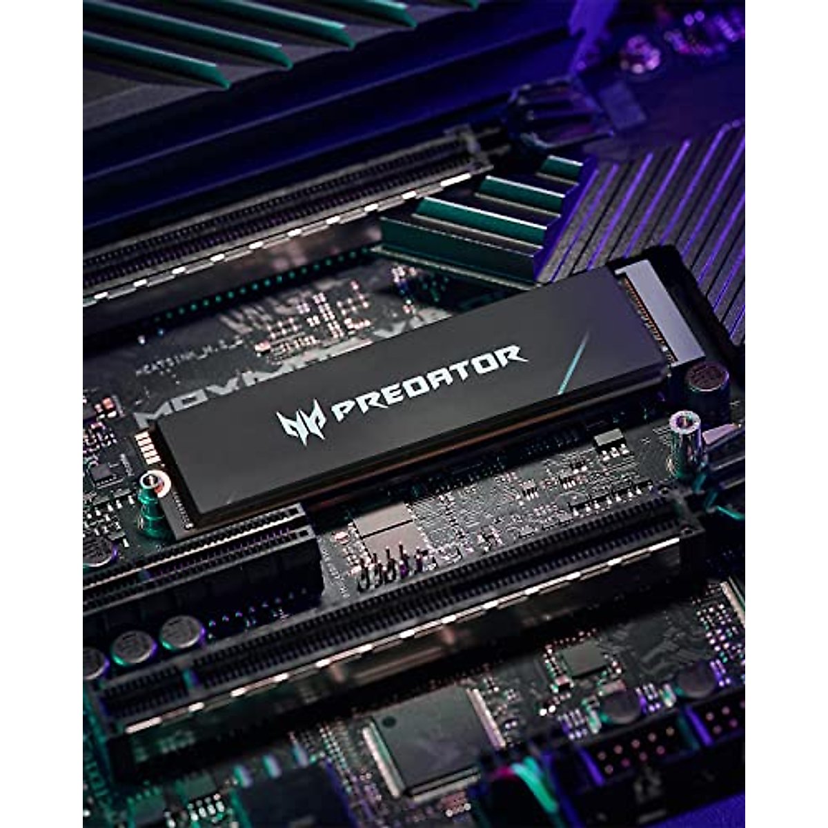 acer Predator GM7000 2TB NVMe Gaming SSD - M.2 2280 PCIe Gen4 (16 Gb/s) x 4, 3D TLC NAND PC Internal Solid State Hard Drive with DDR4 DRAM Cache Up to 7400 MB/s - BL.9BWWR.106