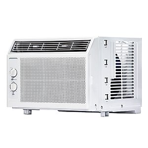 TCL H5W23M 5,000 BTU Window Air Conditioner and Fan-Cool up to 150 Sq. Ft. with Easy to Use Mechanical Control and Reusable Filter, White