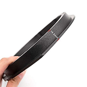 Orgrimmar 2 Pcs 6.5" Plastic Car Speaker Spacers Adapter Black Mounting Spacer Adaptor Ring for Toyota/Crown/Reiz/BYD F3