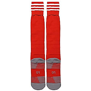 adidas Unisex Copa Zone Cushion III Soccer Socks (1-Pair) , Power Red/ White , Medium