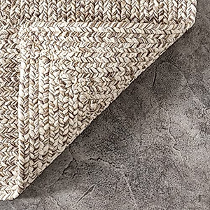 nuLOOM Wynn Braided Indoor/Outdoor Area Rug, 10' x 14', Tan
