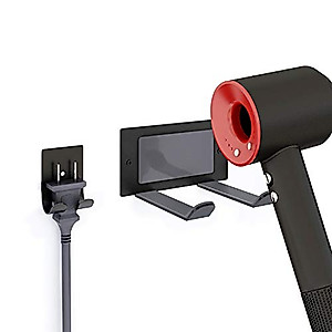 Hair Dryer Holder,FLE Blow Dryer Holder Wall Mounted Fit for Most Hair Dryers