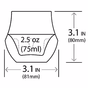 KRUVE PROPEL Espresso Glass, Hand Made, Double-wall, Clear, 2.5oz, Scientific Design (set of two)