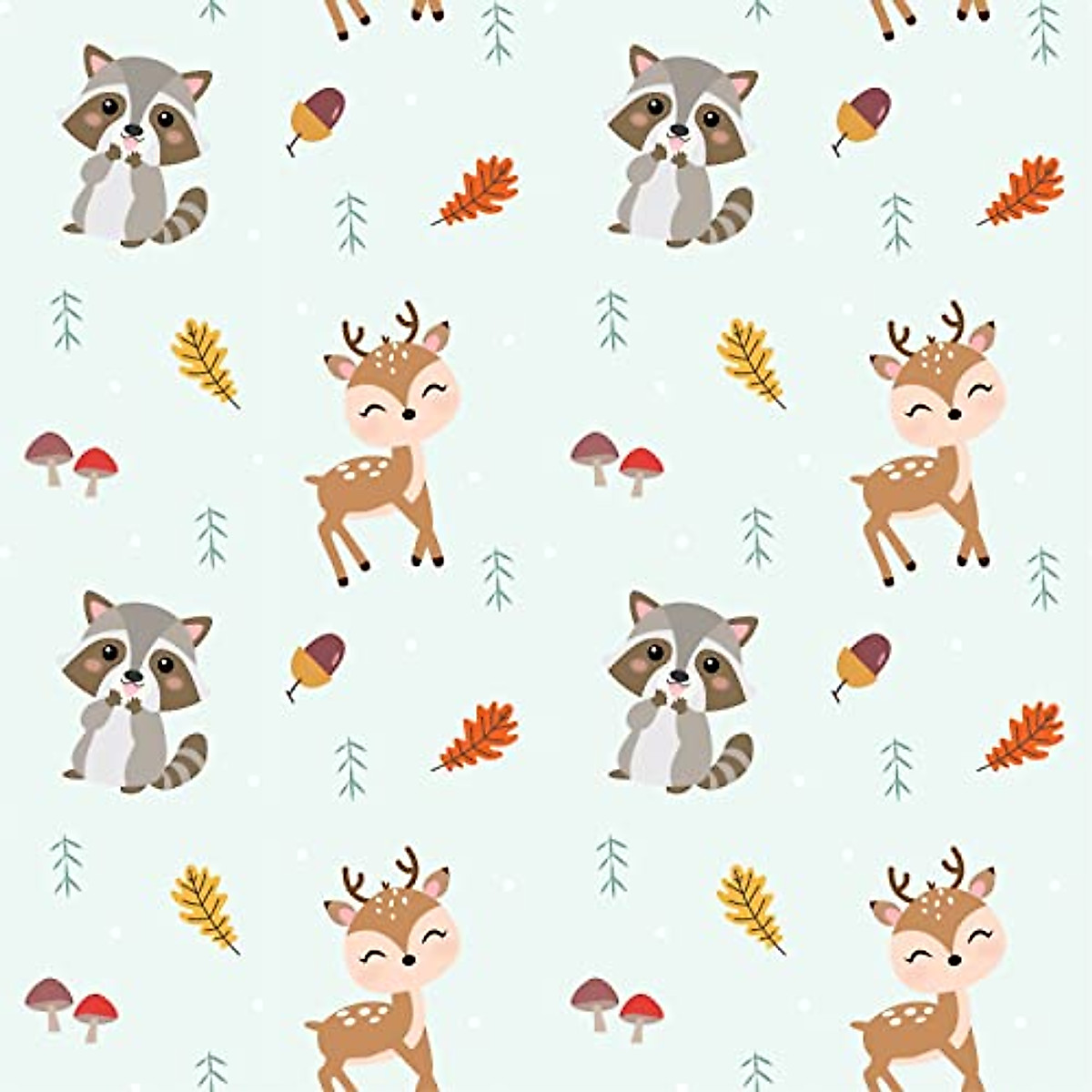 Baby Ginger Silky Washcloth, 70% Bamboo 30% Cotton Washcloth for Girls, Boys and Adult, Ideal for Newborn & Infant (Forest Friend)