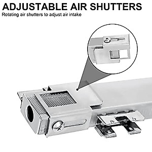 Grill Burner Tube for Weber Genesis II 4 Burner, Weber Genesis II S-435 Genesis II E-410 Genesis II S-435 Genesis II Se-410 Grill Parts, for Weber Genesis 2 Burner Tube 62010001 62016001, Weber 67490