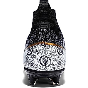 HaloTeam Men's Soccer Shoes Firm Ground Soccer Cleats Adults Athletic Outdoor/Indoor Professional Futsal Football Training Sneakers