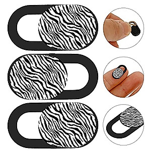 OSALADI Computer Camera Computer Camera Computer Stickers 3pcs Webcam Cover Slide Laptop Camera Cover Slide Blocker for Computer Tablets Black Slides Computer Stickers Computer Stickers