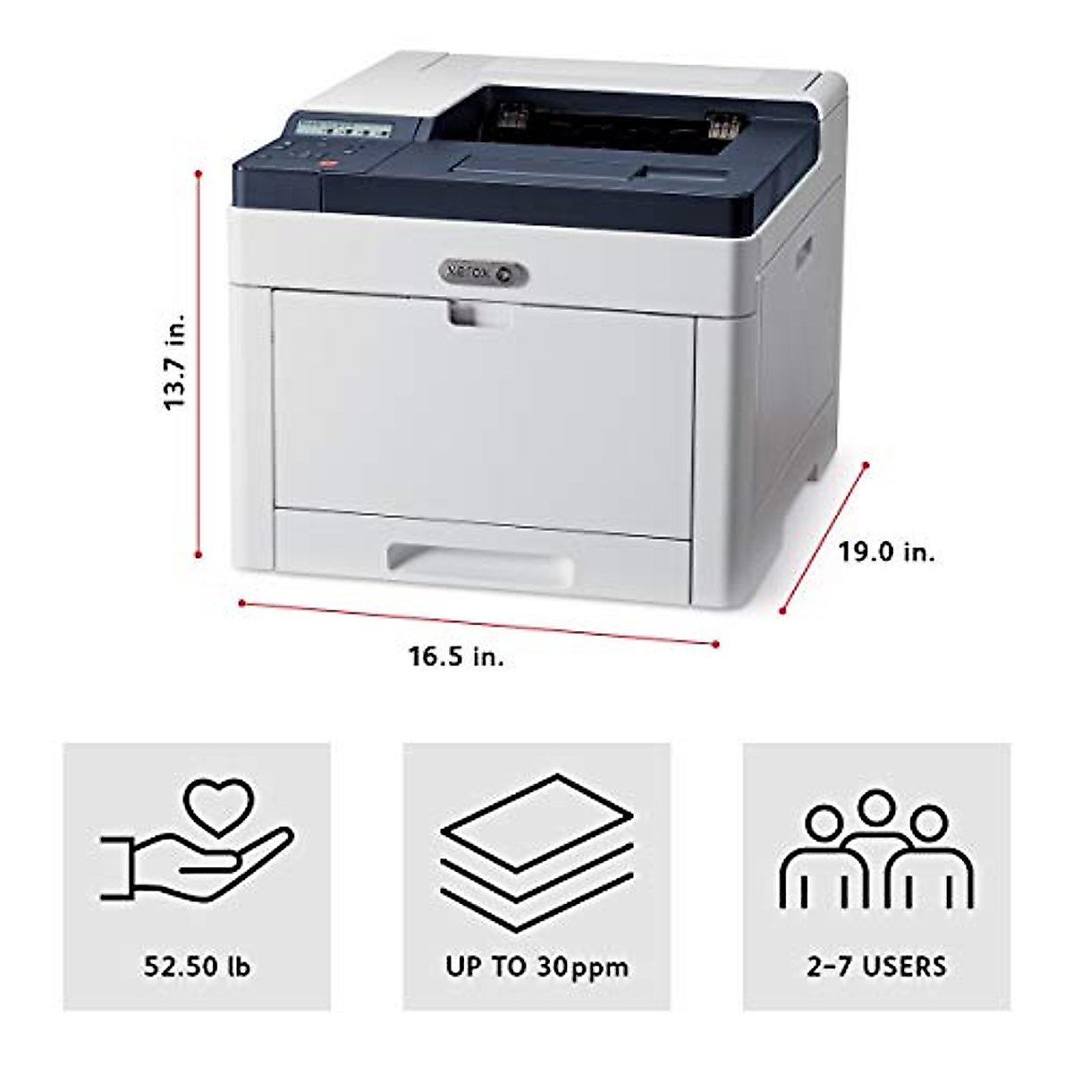 Xerox Phaser 6510/DN Color Printer, Amazon Dash Replenishment Ready