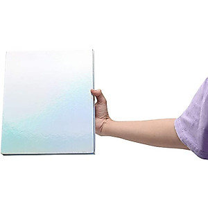 beiyoule Empty Eyelash Storage Book, Glitter Lash Sample Protective Case False Eyelash Display Box can Holds 16 Pairs False Eyelashes, Birthday or Xmas Gift for Girls Makeup Lovers (Silver)