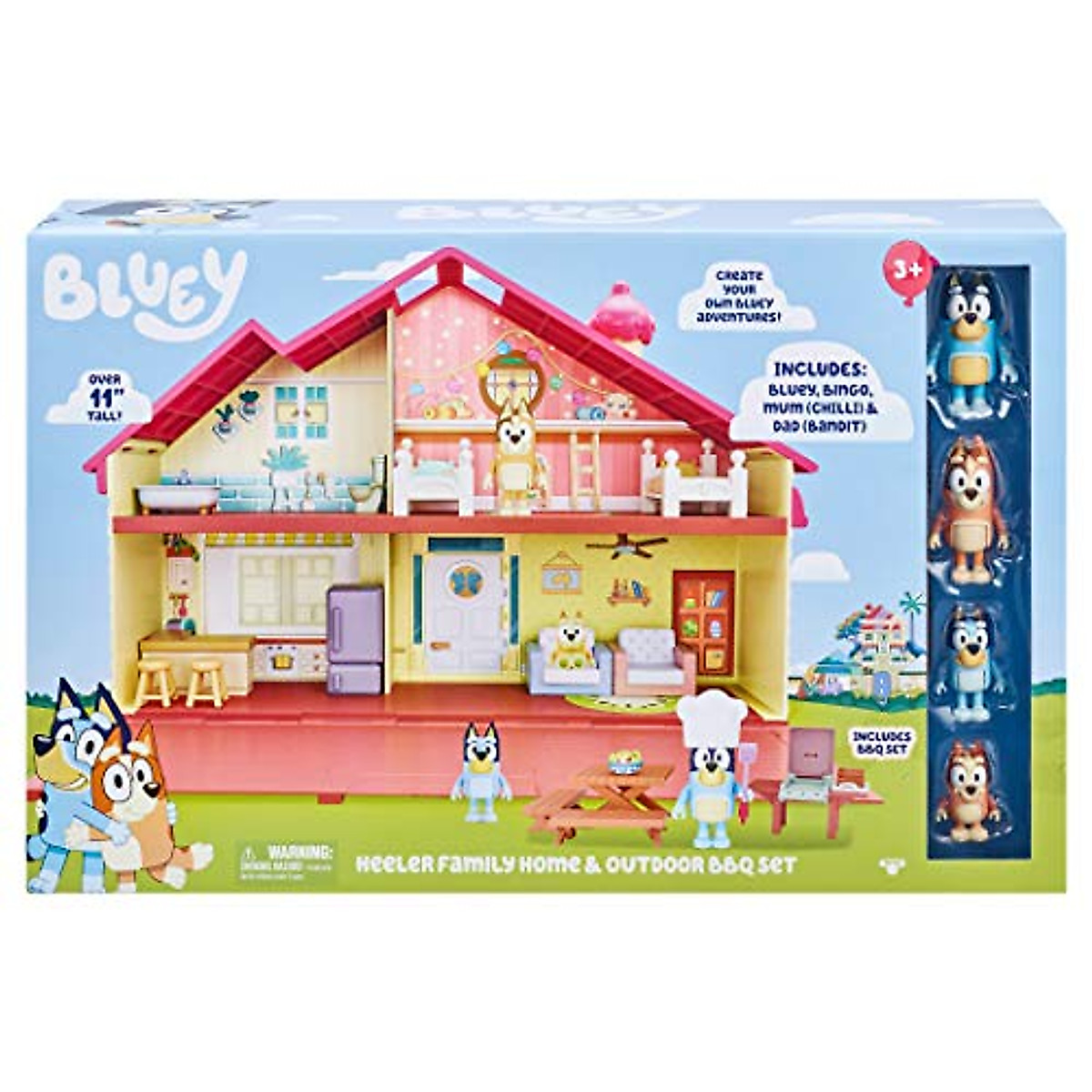 Bluey Mega Bundle Home, BBQ Playset, and 4 Figures | Amazon Exclusive