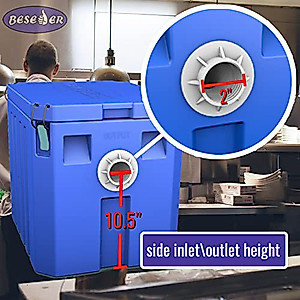 Commercial Grease Interceptor Trap 20 lb - Plastic Grease Trap Under Sink for Restaurant Cafe - Under Sink Grease Trap 10 GPM - Waste Water Oil-water Separator for Restaurant - Grease Trap plastic