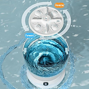 RUVSUN Mini Washer and Dryer, Washer Machine, Small Washing Machine, Small Washing Machine Fully Automatic Wash-Off Dual-Purpose Mini Washing Machine, Suitable for Bathrooms