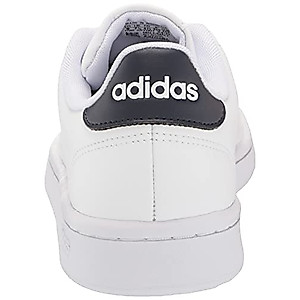 adidas Men's Advantage Racquetball Shoe, White/Cloud White/Ink, 10