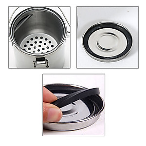 Monique Artist Painter Air-Tight Stainless Steel Oil Paint Brush Washer Portable Brush Cleaner