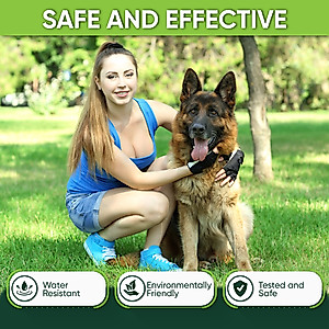 TriOak Flea Collar for Dogs: Advanced Dog Flea Collar - Tick Collar for Dogs - Flea and Tick Collar for Dogs - Dog Flea and Tick Collar - Dog Tick Collar, Color: Gray, 4 Pack