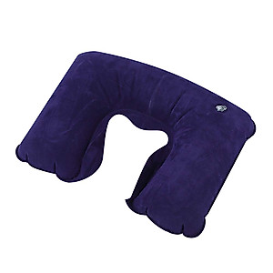 U Pillow,Portable Lightweight Soft Inflatable U Shape Neck Pillow Adults Headrest Air Cushion for Travel Home Office