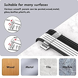 Cable Management Clips, 10 Pieces Cord Organizers Including 3 Specifications of Acrylic Self-Adhesive Cable Organizers, Apply to Office/Desk Cord Clamps/Car/Phone/USB Cable Arrange