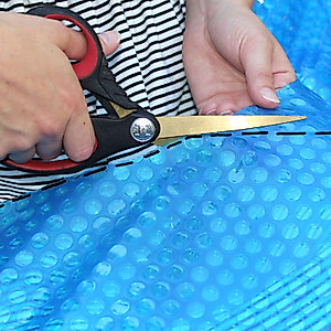 Spa Depot Thermo-Float 16-mil 6ft x 6ft Hot Tub Bubble Cover Floating Spa Blanket - trimmable Heavy-Duty Insulating Solar Heating