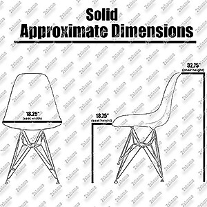 2xHome CH-RayWire(Grey) Dining Chair