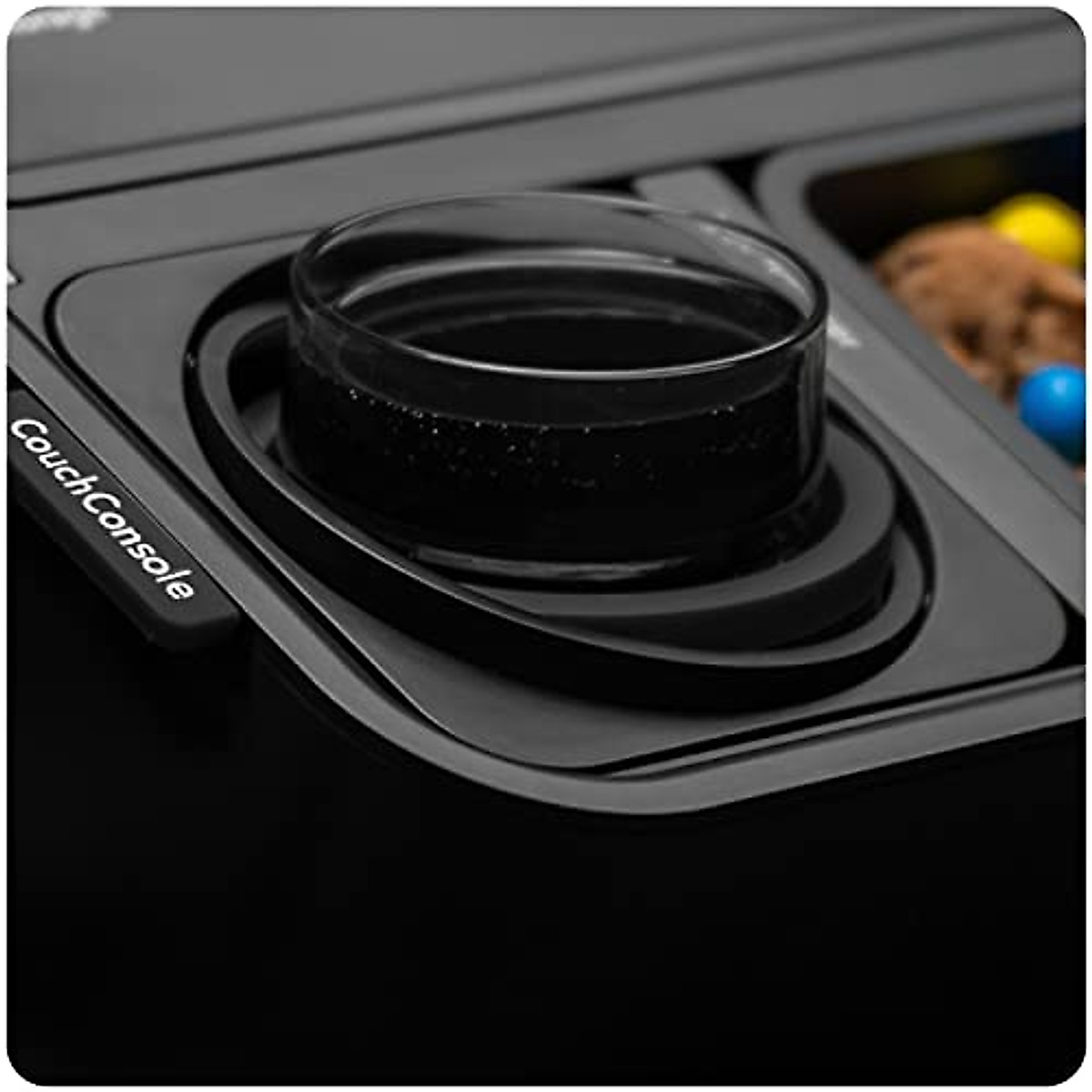 Couch Console Original Cup Holder Module Adjustable Anti-Spill Drink Holder with Non-Slip Base for Car, Boat, and Home Use
