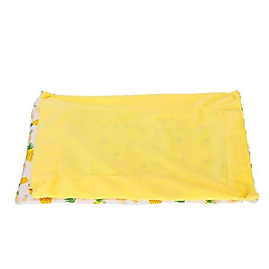 Evonecy A Warm and Snuggly Reptile with Bearded Dragon Bedding. A Soft Sleeping Bag for a Gecko Pineapple + Yellow Quilt