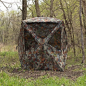 Barronett Blinds PR300BT Prowler 300 Tall Pop-Up Portable Hunting Blind, Woodland Camo, Multi