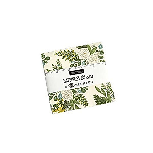 Happiness Blooms Charm Pack by Deb Strain; 42-5" Precut Fabric Quilt Squares