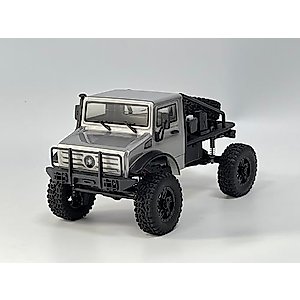 HobbyPlus CR18P EVO Trail Hunter (Silver) - HBP Micro RC Car, RC Crawler 1/18 Scale Full Lock 4WD with 2.4Ghz 4 Channel TX, RC Toys, Remote Control Car for Adults (HELIDIRECT)