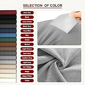 Linen Repair Tape 4x79 inch, Self Adhesive Linen Fabric Patches, Linen Fabric Patch Tape Kit, Fabric Repair Tape for Linen Sofas, Headboards, Chairs, Pillows, Curtains - Black