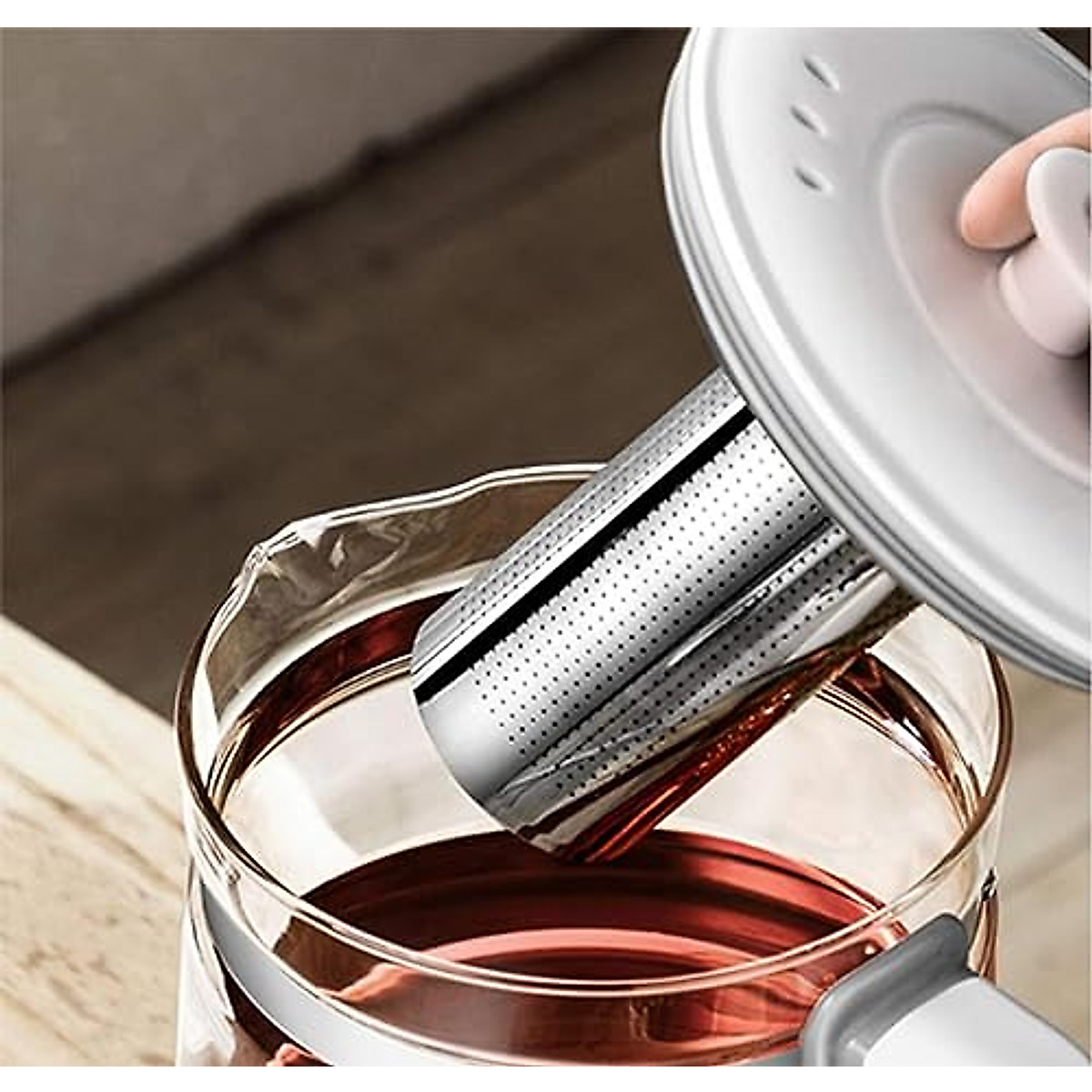 Electric Kettle 1.8L Large Capacity Glass Health Pot Multifunction Cooking Tea Soup Flower Teapot Automatic Electric Stew Bird's Nest Pot Electric Kettle