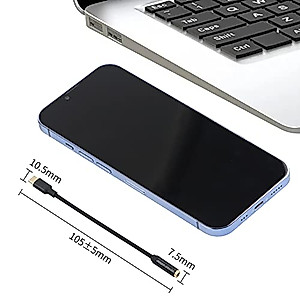 NLJX TECH USB C to 3.5mm Audio Adapter, USB Type C to 3.5mm Headphone Jack Adapter Female to Male for Samsung S8 S20 Series, S21, Note10, Pixel 2, iPad, MacBook（Black）