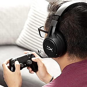 HyperX Cloud Flight S - Wireless Gaming Headset, 7.1 Surround Sound, 30 Hour Battery Life, Qi Wireless Charging, Detachable Microphone with LED Mute Indicator, Compatible with PC & PS4